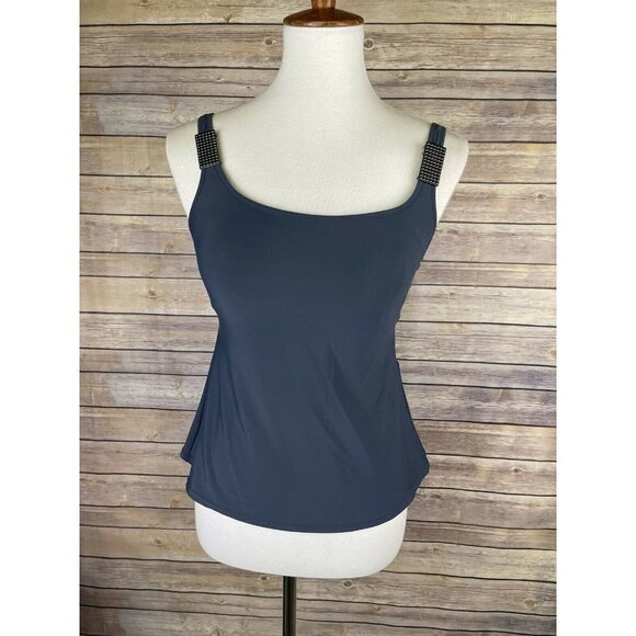 Magicsuit | Swim | Magicsuit Womens 8 Tankini Top Charcoal Gray Swim ...